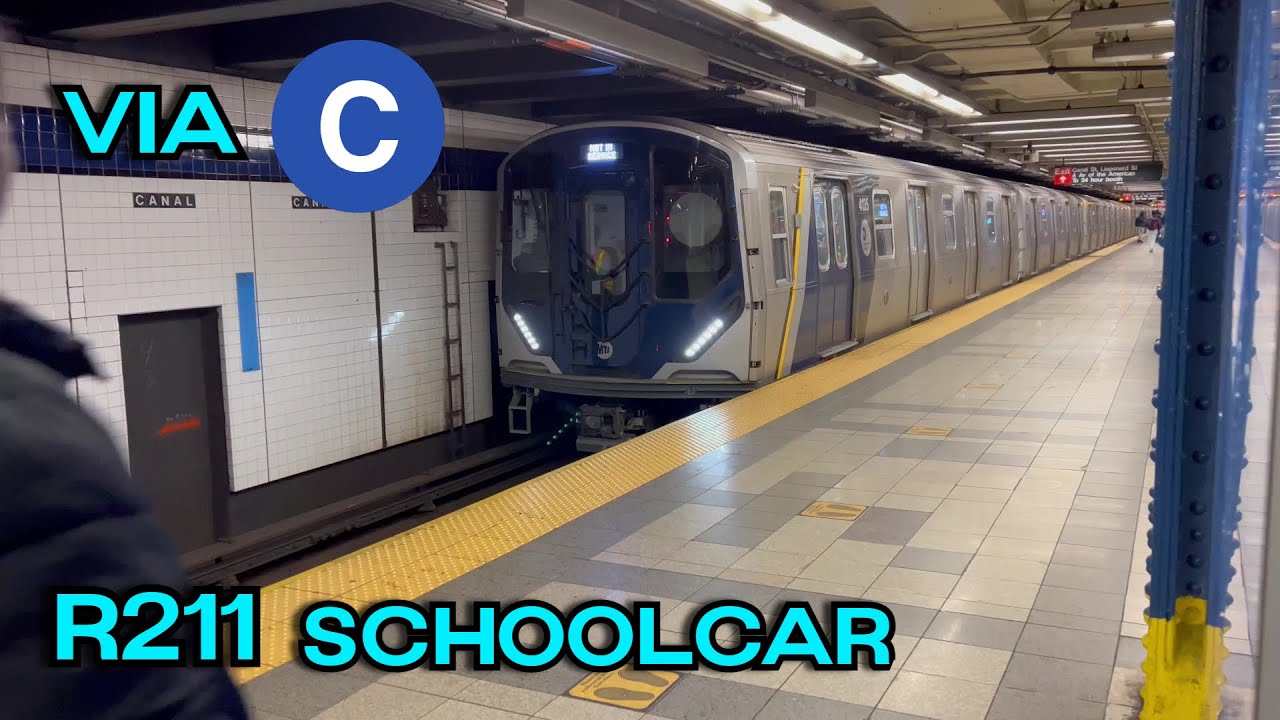 NYC Subway: R211 NIS schoolcar in action on the C line! (12/21/23 ...