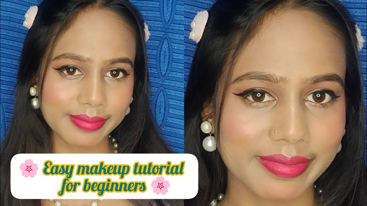 5 minutes easy bengali makeup tutorial for beginners 🌸। মাত্র ৫ মিনিটে ...