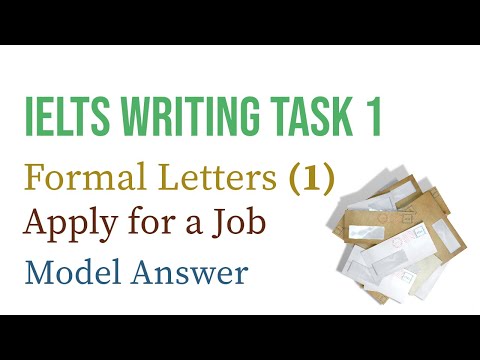 IELTS Writing Task 1: Formal Letter (1) | Cambridge 15 - Model Answer ...