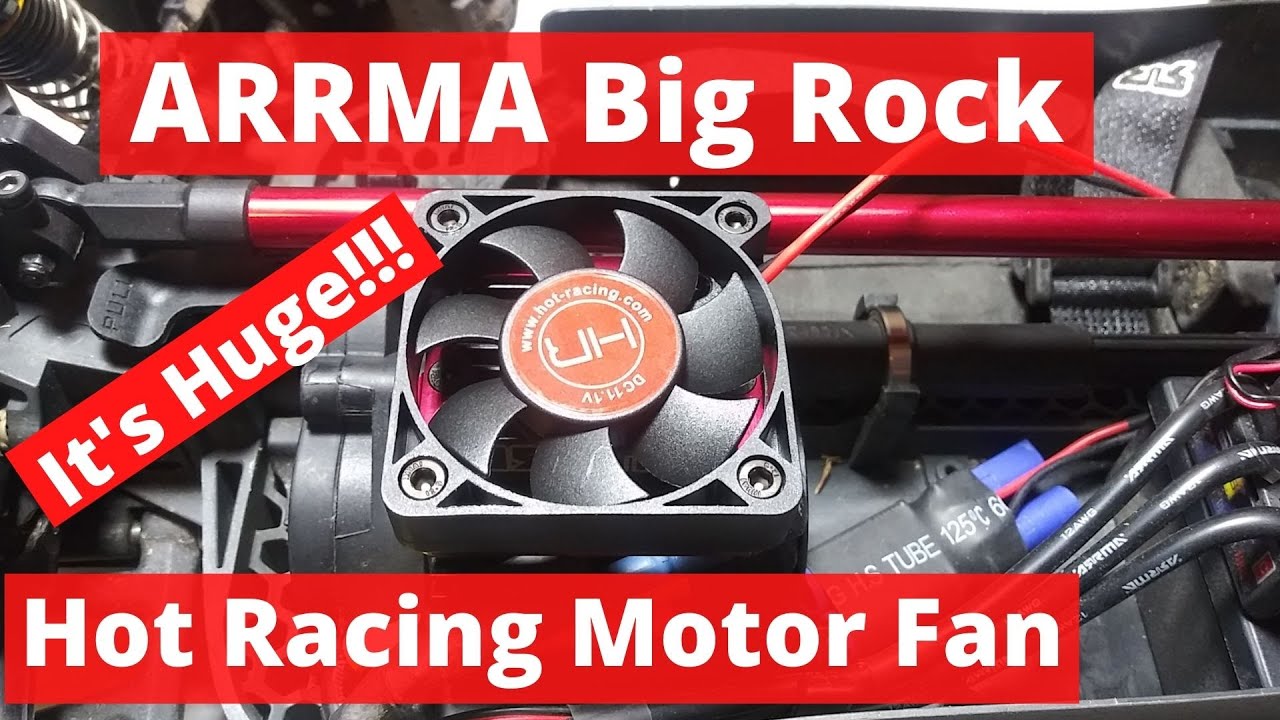 ARRMA Big Rock Hot Racing Fan install - YouTube