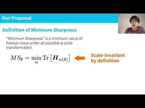 Minimum sharpness: Scale-invariant parameter robustness of neural networks - YouTube