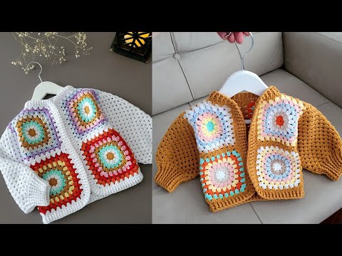 DÖRT MOTİFLİ HIRKA, CROCHET CARDİGAN, TIĞ ÖRGÜ HIRKA