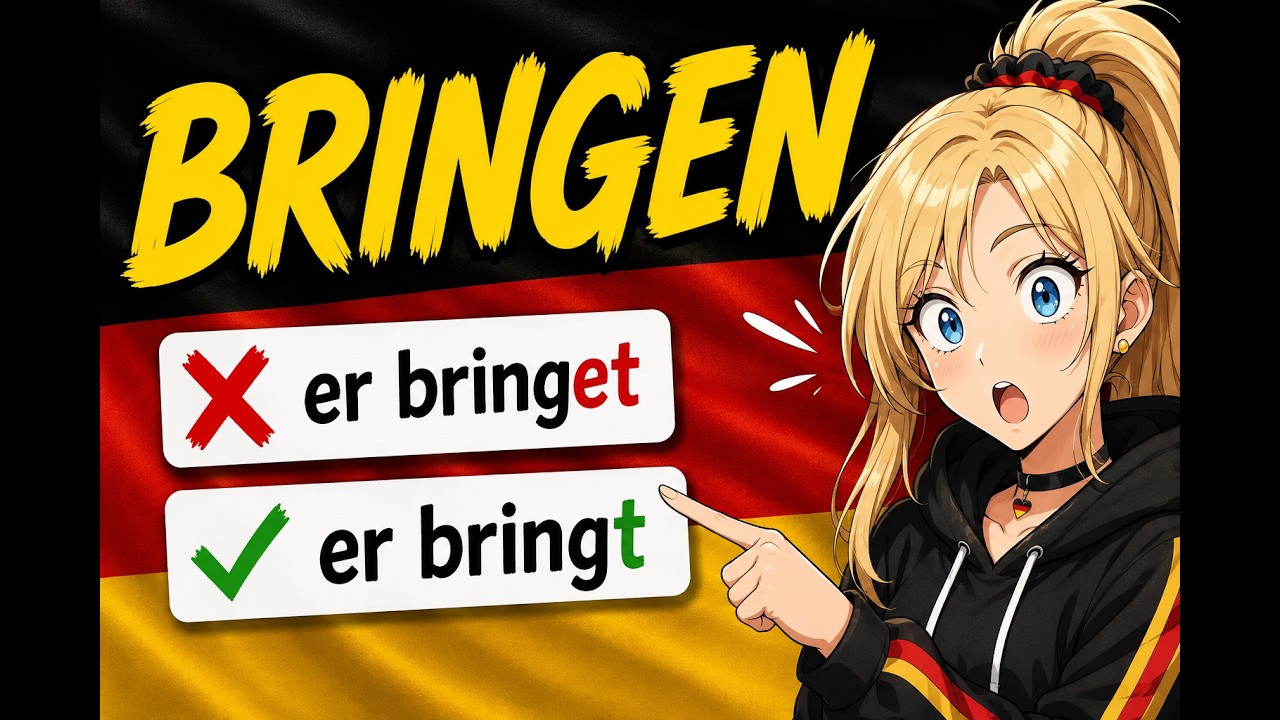 Conjuguer le verbe bringen (« apporter / amener ») en allemand ...