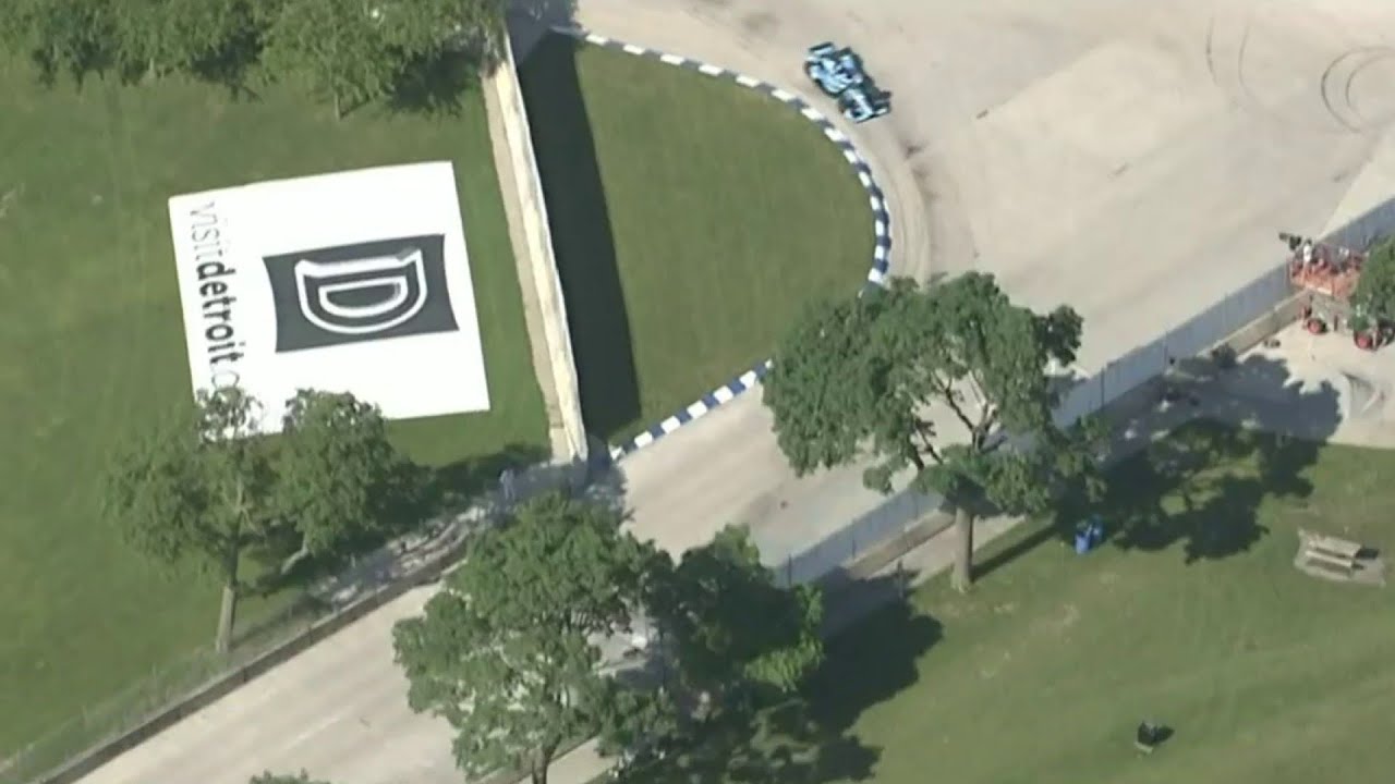 Construction on Detroit Grand Prix track began Sunday on Belle Isle ...
