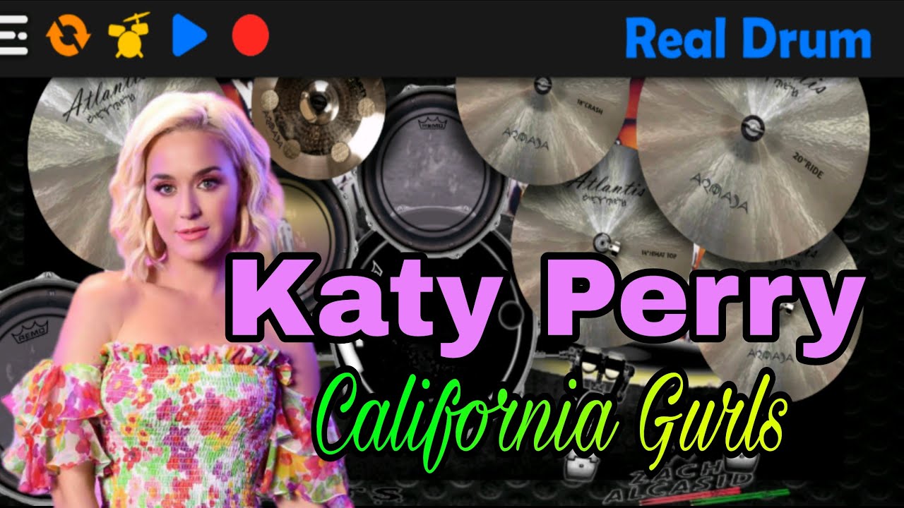 Katy Perry - California Gurls (Real Drums App Covers) by - JB.Drummer ...