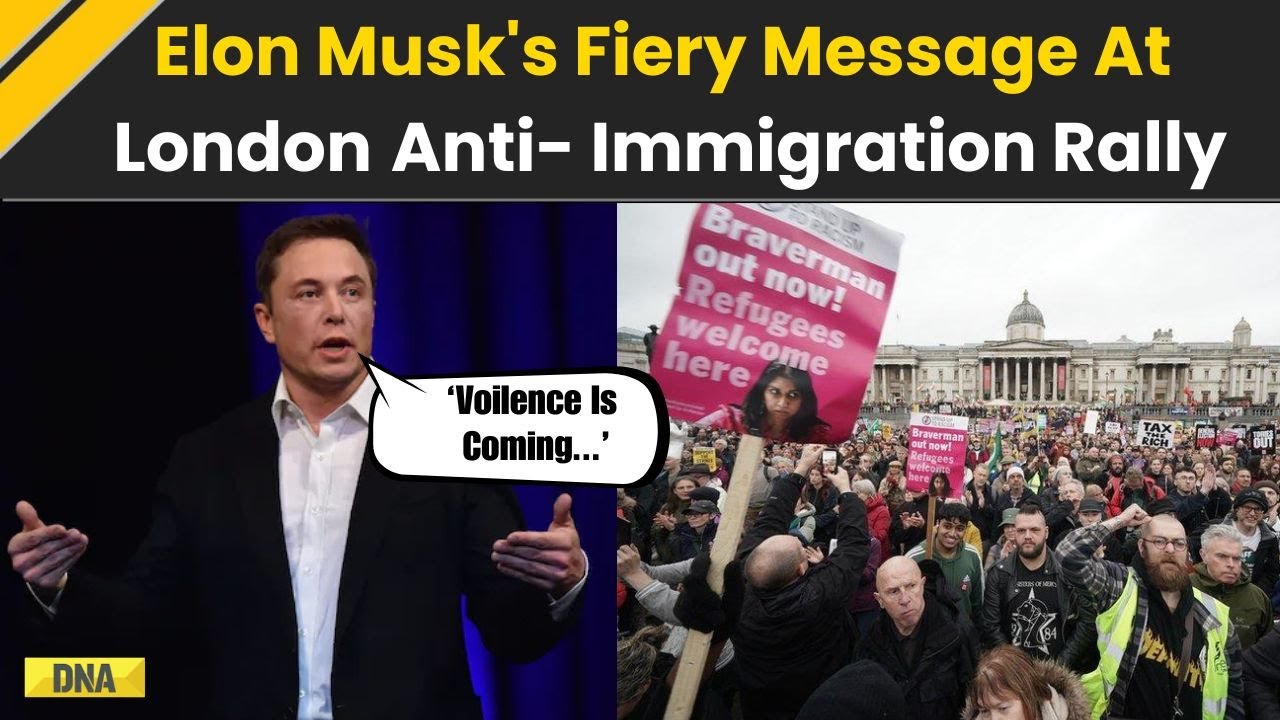 UK News: Elon Musk's "Fight Back Or Die" Video Message At London Far ...