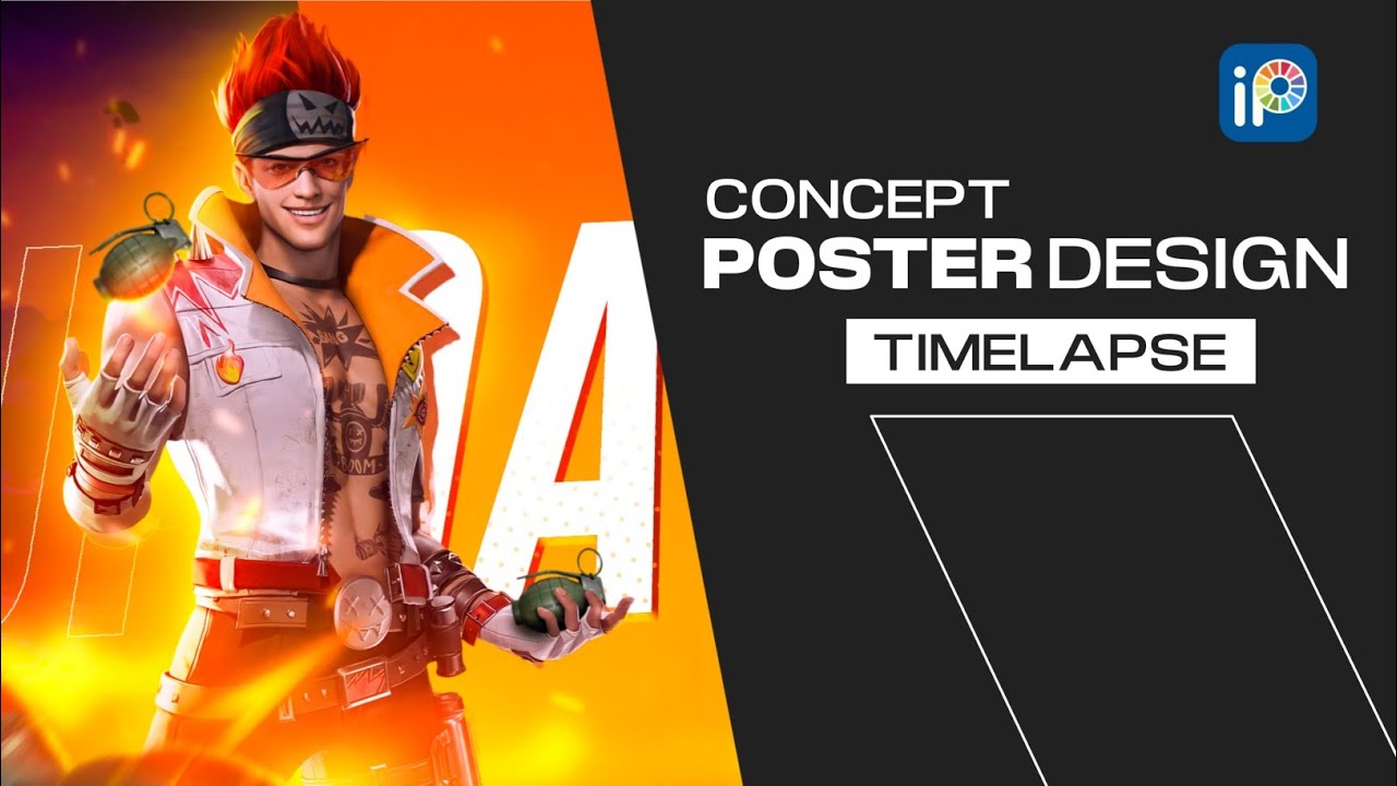 Free Fire Poster Design in Ibis Paint X [ TIMELAPSE ] - YouTube