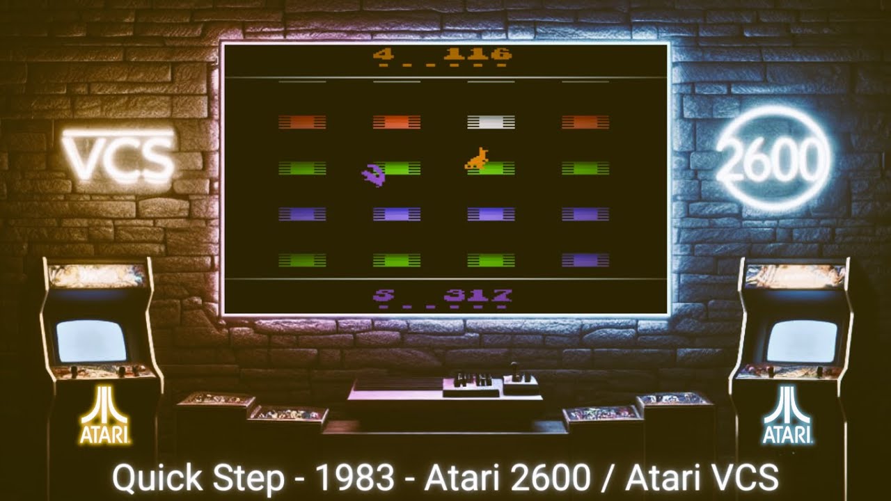 Quick Step - 1983 - Atari 2600 ( Atari VCS ) - YouTube