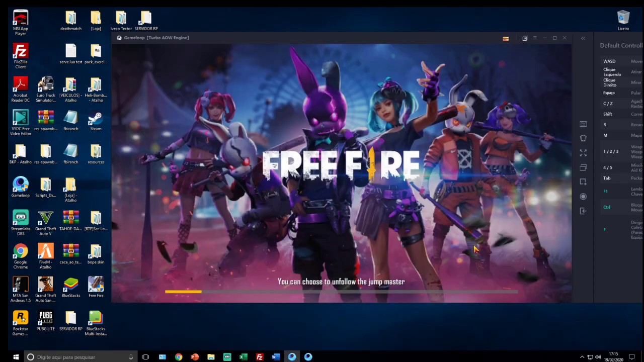 PC FRACO FREE FIRE TESTE EMULADOR GAME LOOP- PC SEM PLACA DE VIDEO ...