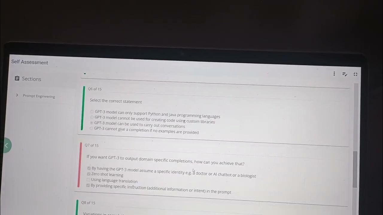 Infosys prompt engineering assessment answers - YouTube