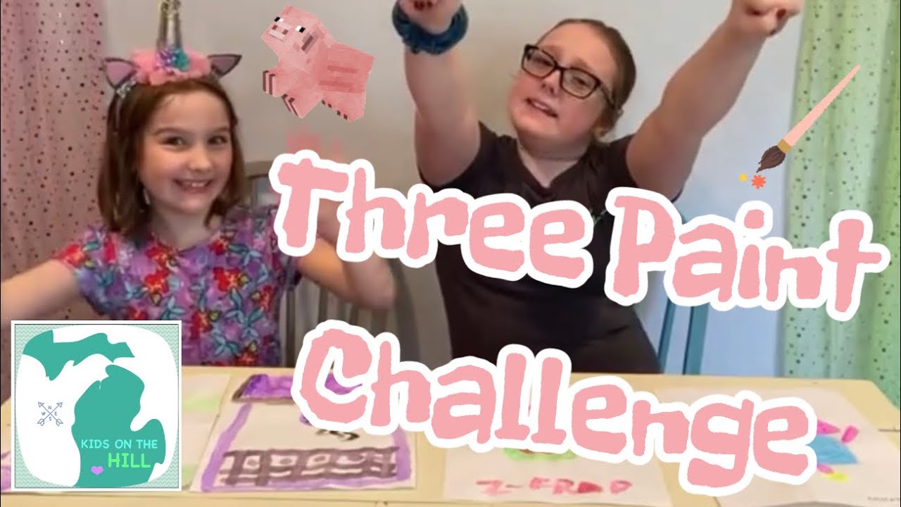 Three Paint Challenge! by KIDS ON THE HILL - YouTube