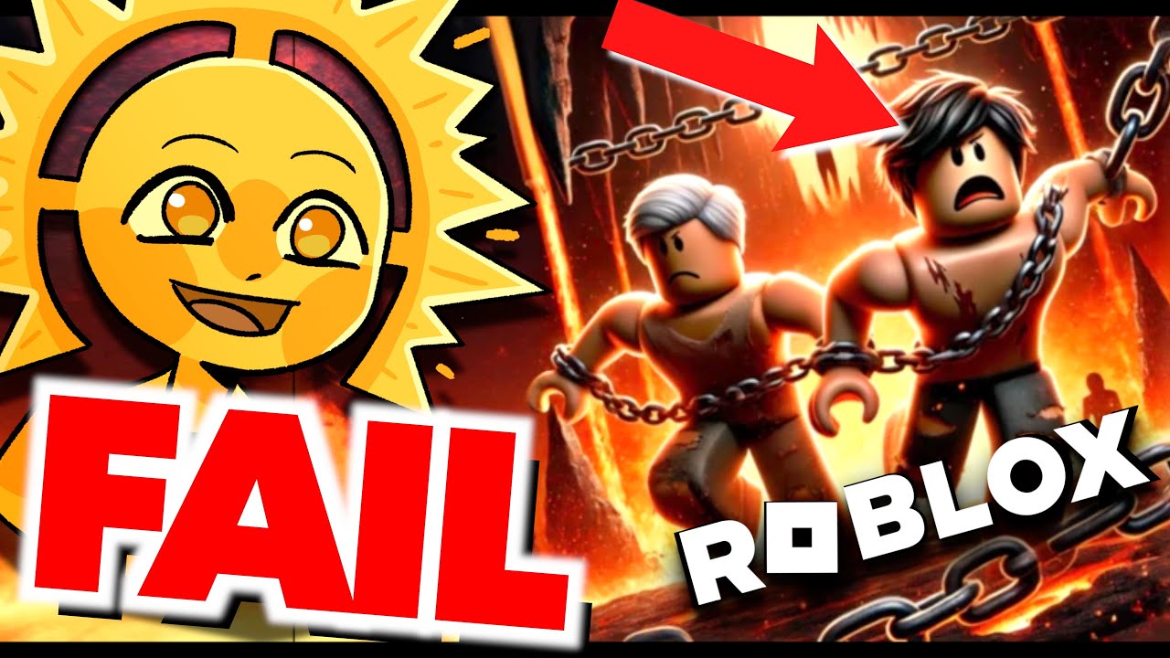 We were CHAINED TOGETHER in ROBLOX, and FAILED!!! - YouTube