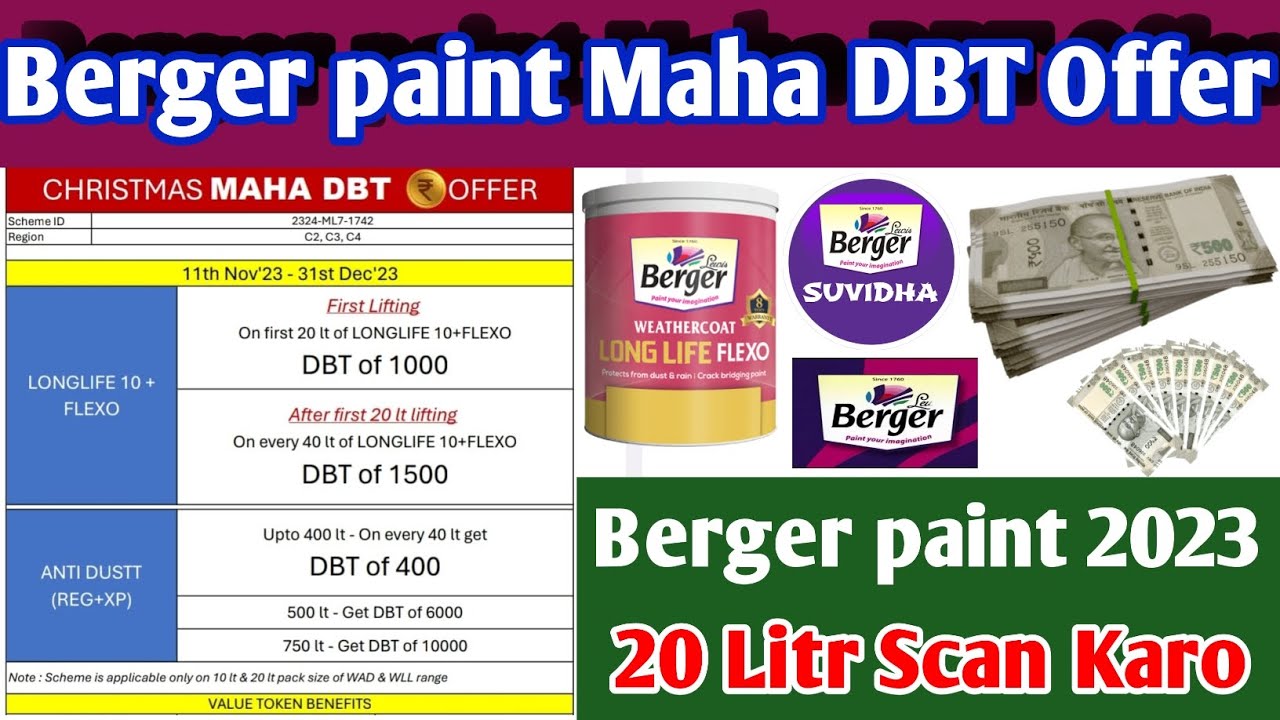 Berger| Paint|Long life 10 & Long life Flexo Offer Long life 10 20 लीटर ...