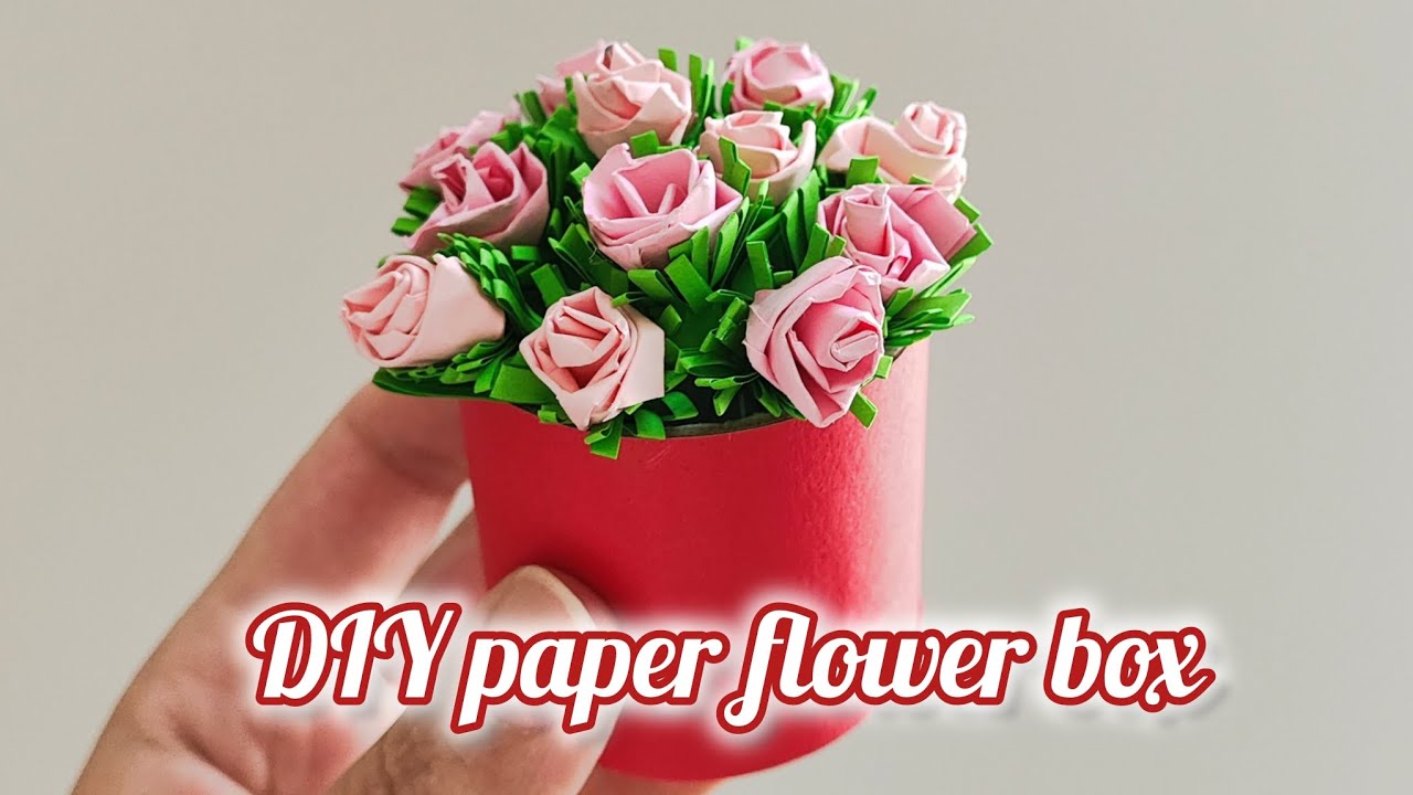 🌸 DIY Paper Flower Box: Creative Gift Idea! 🎁 - YouTube