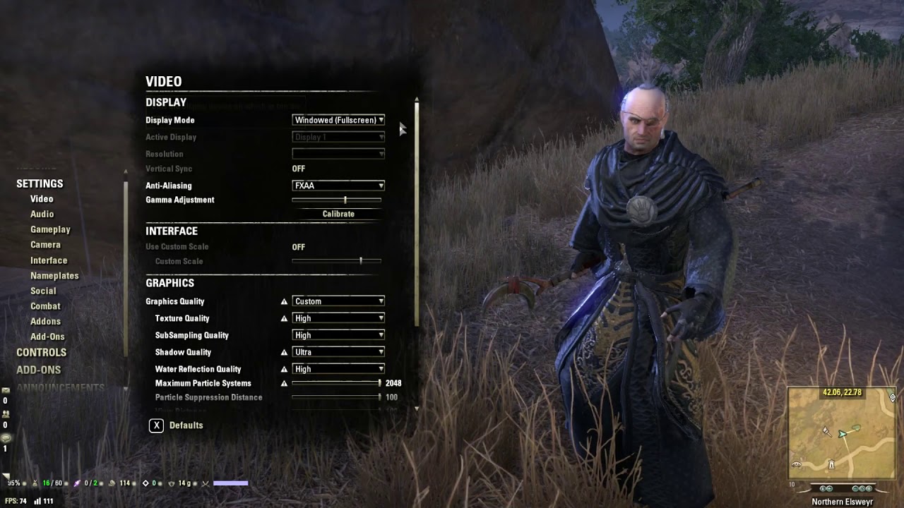 ESO Add-Ons and Settings - YouTube