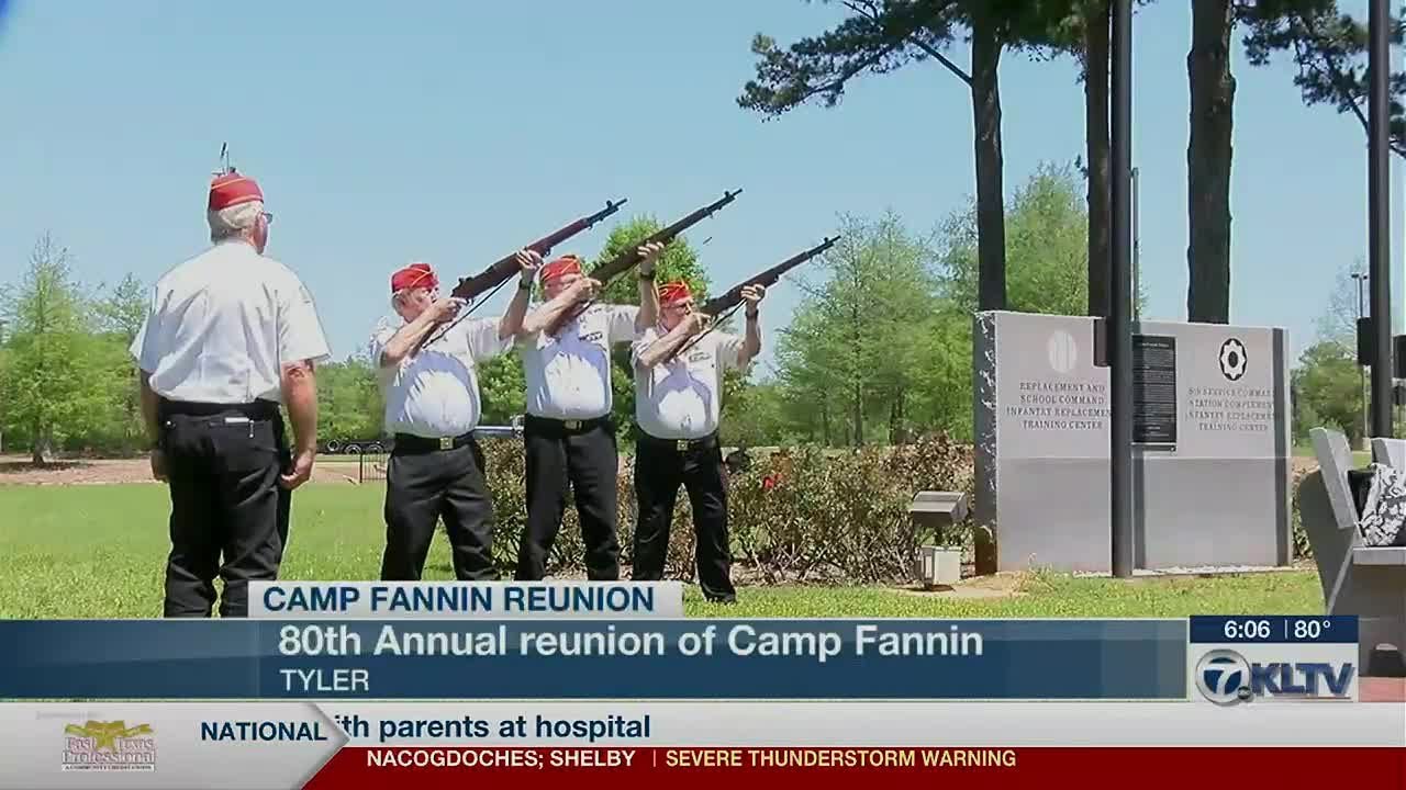 Camp Fannin holds 80th anniversary memorial celebration - YouTube