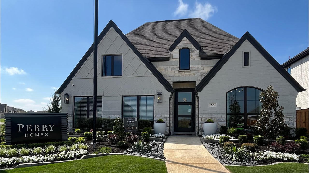 Stunning Perry Homes Model Home Tour in Haslet! - YouTube