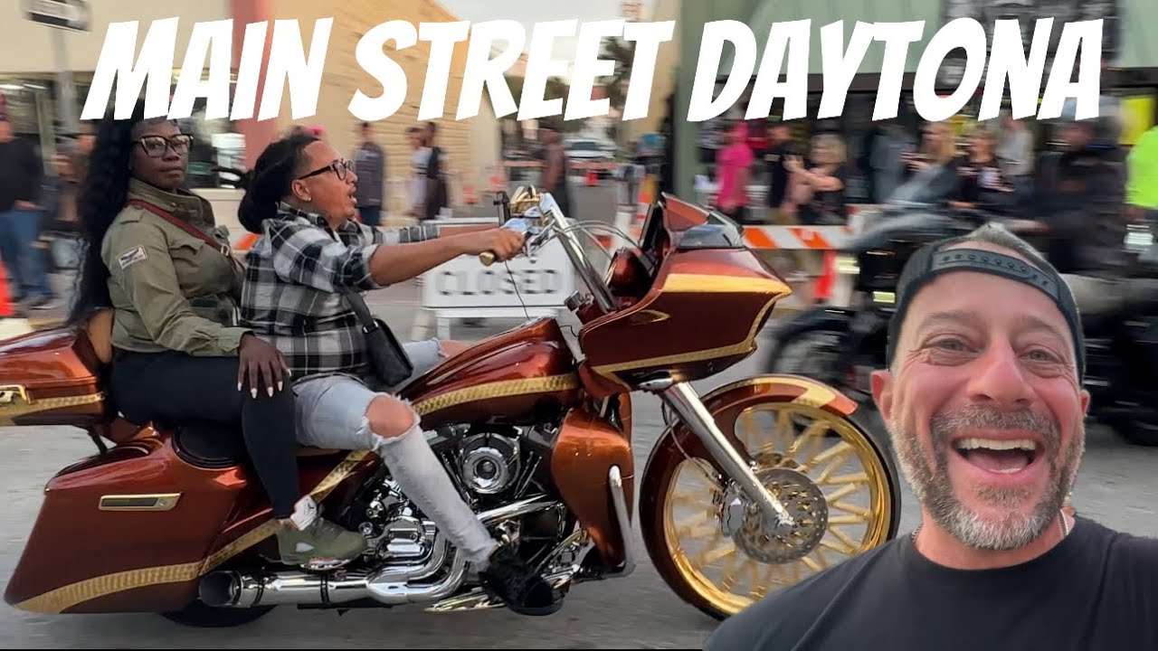 Crazy Main Street Daytona Bike Week !! Uncut - YouTube