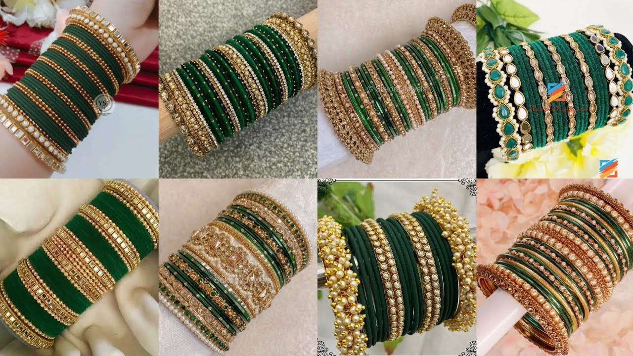 💕💕40+ Teej Special Green Bangles Set Design l Trendy Green Bangles l New Green Bangles Set Ideas ...