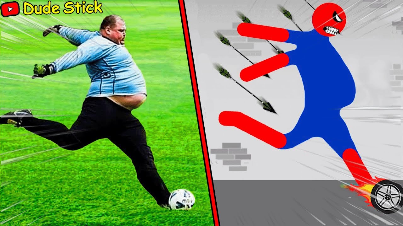 8 Min Best Falls | Stickman Dismounting Funny Moments | Dude Stick ...