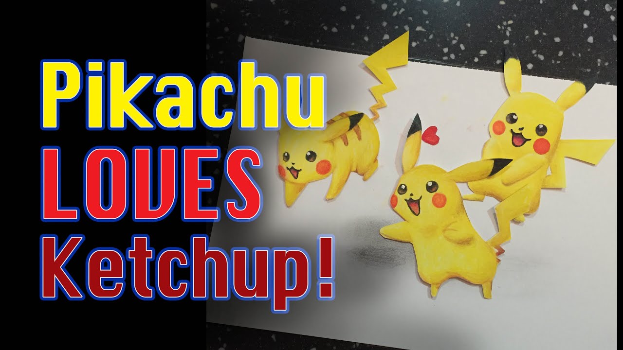 Pokemon Pikachu Loves Ketchup Stop Motion - YouTube