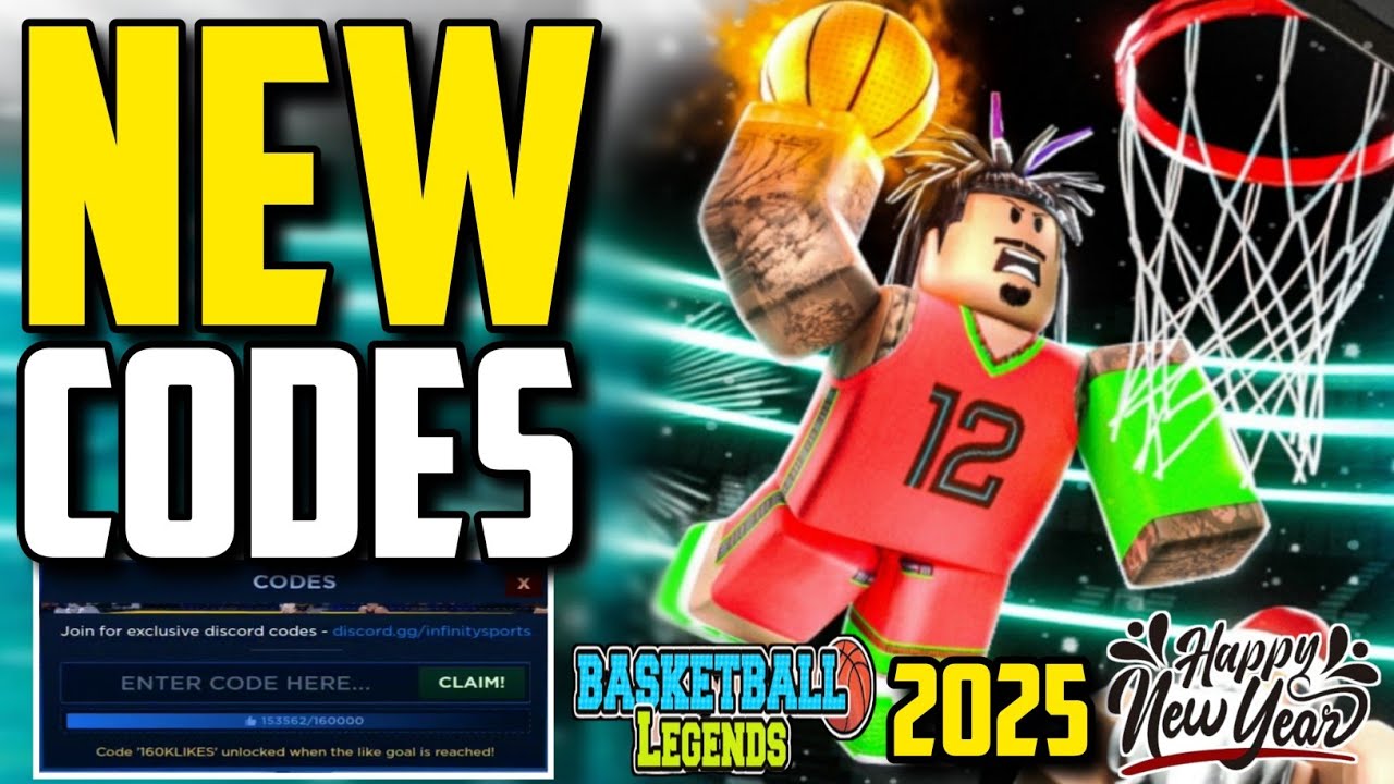 🏀HAPPY NEW YEAR Codes 2025🏀 Basketball Legends January | Codes Roblox ...