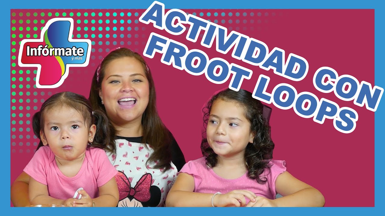 ACTIVIDAD DE MOTRICIDAD FINA CON FROOT LOOPS - YouTube