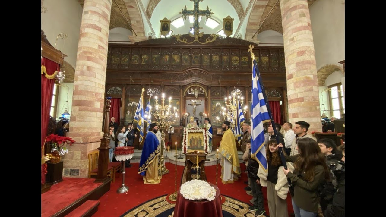 ΔΙΣΑΡΧΙΕΡΑΤΙΚΗ Θ.ΛΕΙΤΟΥΡΓΙΑ ΤΡΙΩΝ ΙΕΡΑΡΧΩΝ-Ι.Μ.Ν. ΕΥΑΓΓΕΛΙΣΜΟΥ ΛΕΡΟΥ-30 ...