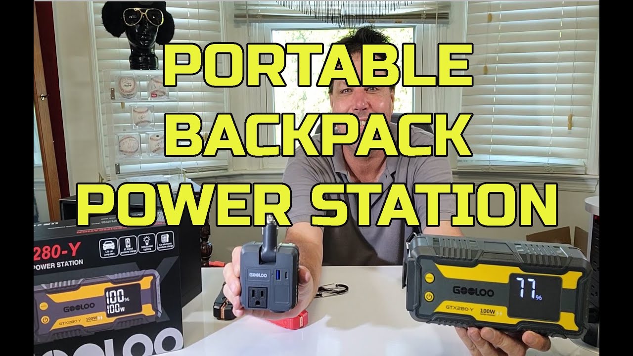 LOVE This Portable Backpack Power Station - GOOLOO GTX280 - YouTube