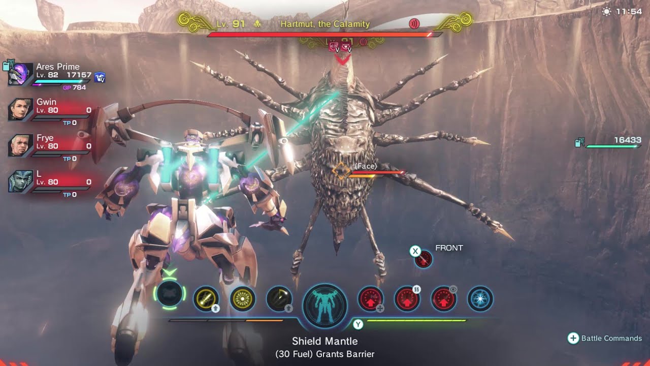 Ares Prime Vs Hartmut the Calamity Superboss Xenoblade Chronicles X ...