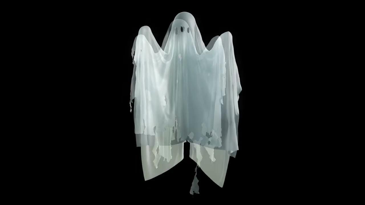 Halloween Projection Loop Floating Ghost - YouTube