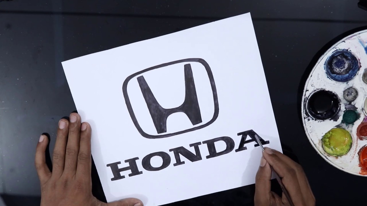 How to draw the Honda logo - YouTube