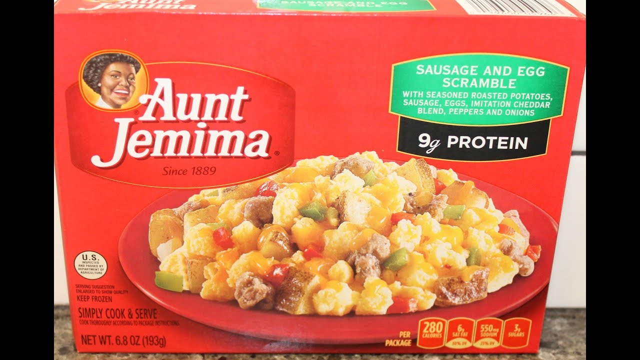 Aunt Jemima: Sausage & Egg Scramble Frozen Meal Review - YouTube