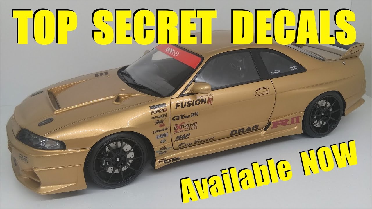 TOP SECRET Decals Available NOW for your IGNITION Top Secret Nissan R33 ...