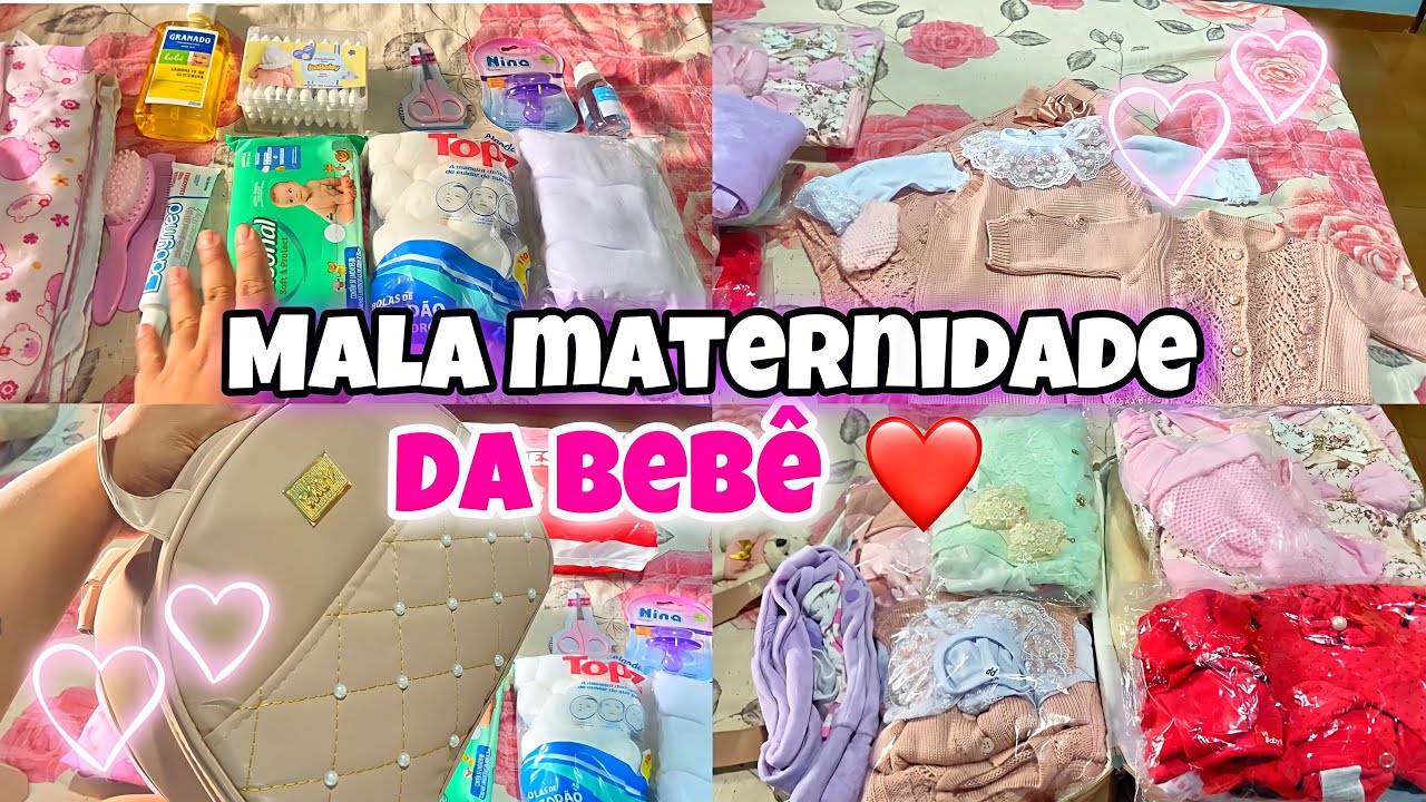 Mala maternidade da bebê 🤰||Manu ganhou muito sapato😱||MÃE AOS 19 - YouTube