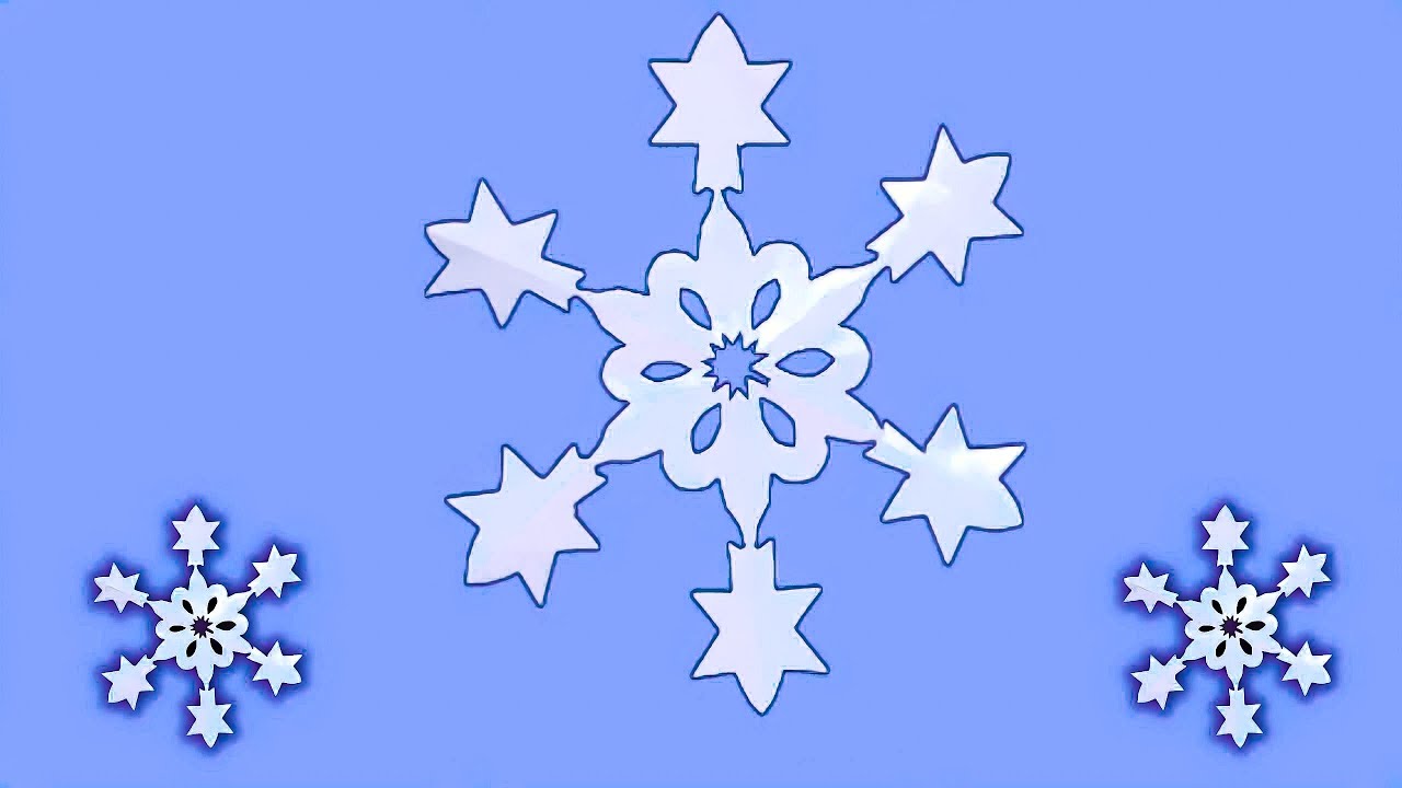 Paper Snowflaks | How to Make Snowflakes Craft | Easy Paper Snowflakes ...