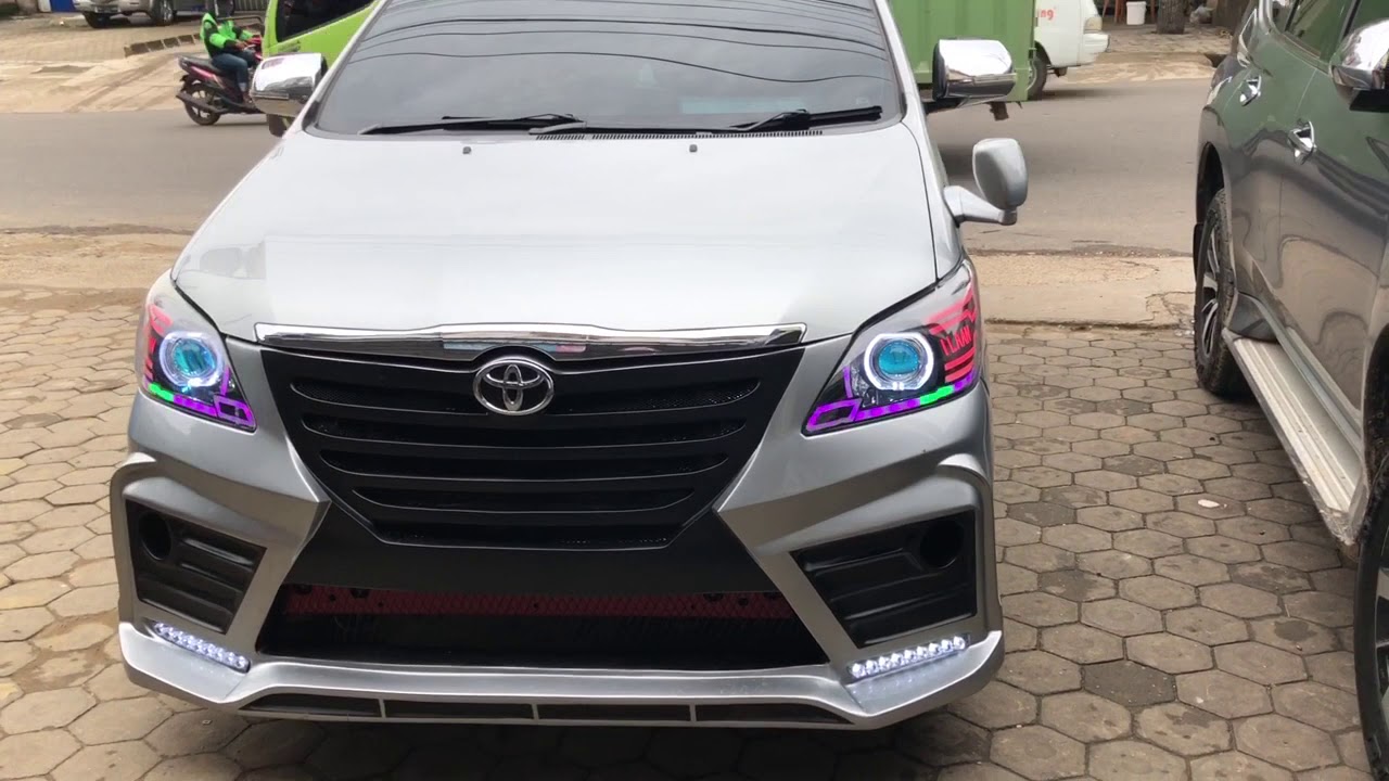 Full custom head lamp toyota grand innova - YouTube