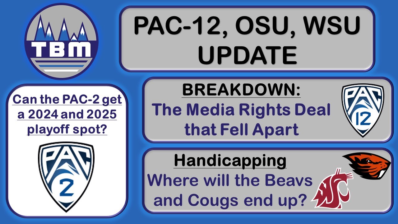 PAC-12, OSU, WSU Update - Media Rights Deal Failure, Pac 2 College ...
