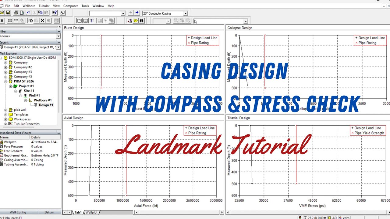 Casing Design using Compass & StressCheck : Landmark Tutorial-Drilling ...