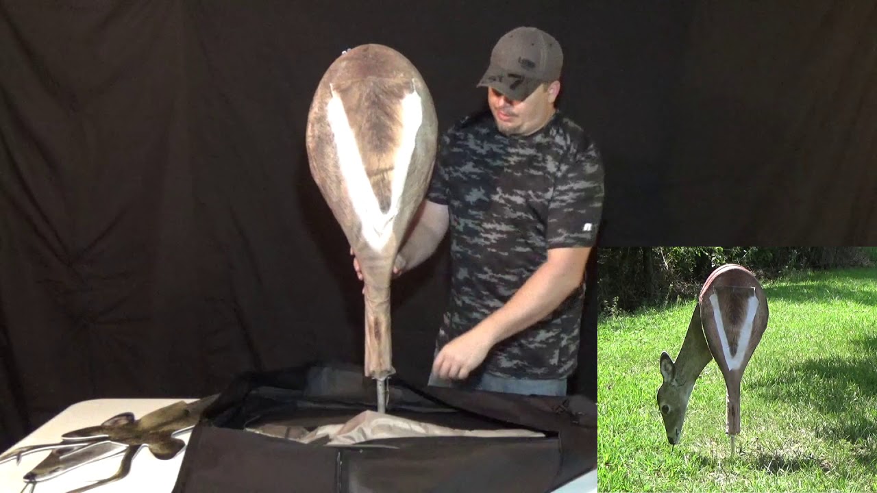 Tail Action Deer Decoy 4 Real Deer Signaling Decoy - YouTube