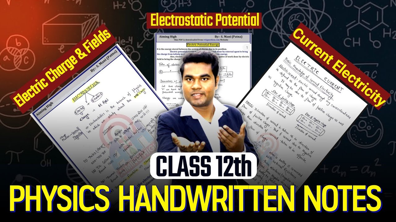 Class 12th physics notes || 12th class notes pdf free download || Class ...
