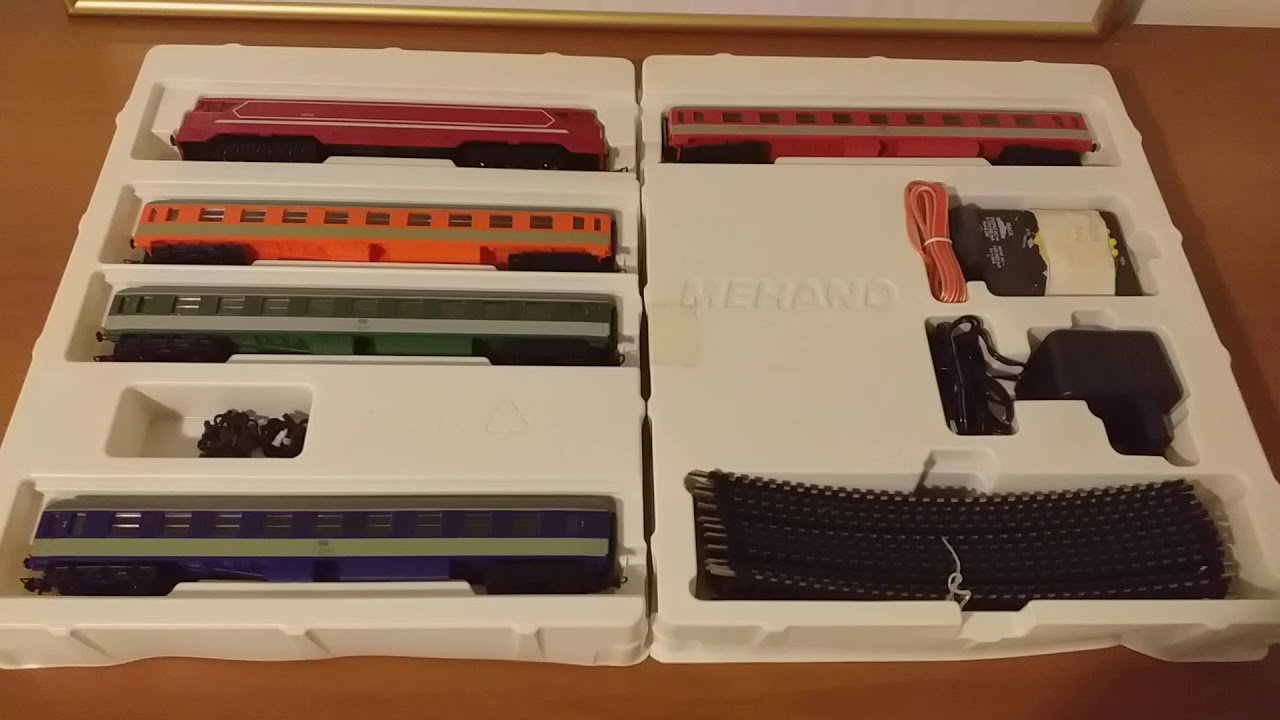 Vintage MehanoTehnika Tempo AHM H0 scale Train Set Euro Special - YouTube