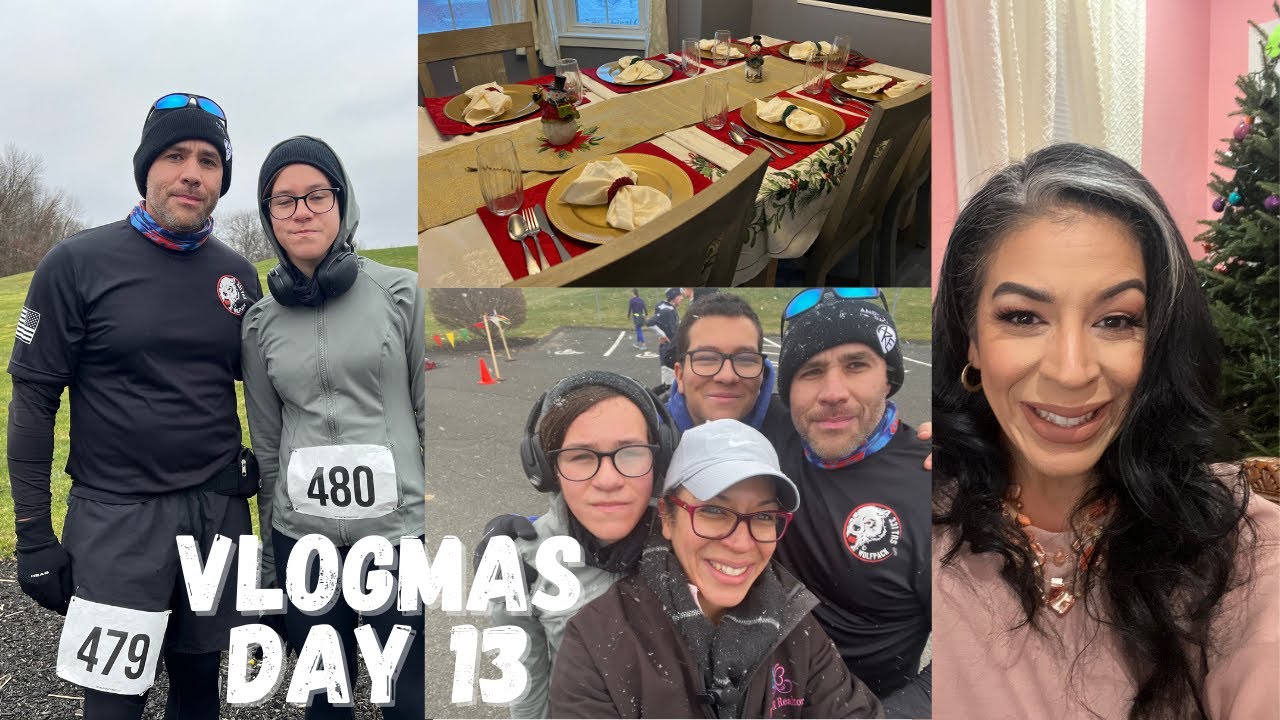 Vlogmas Day 13/Aaliyah first 5k/cook with me/ready for encouragement ...