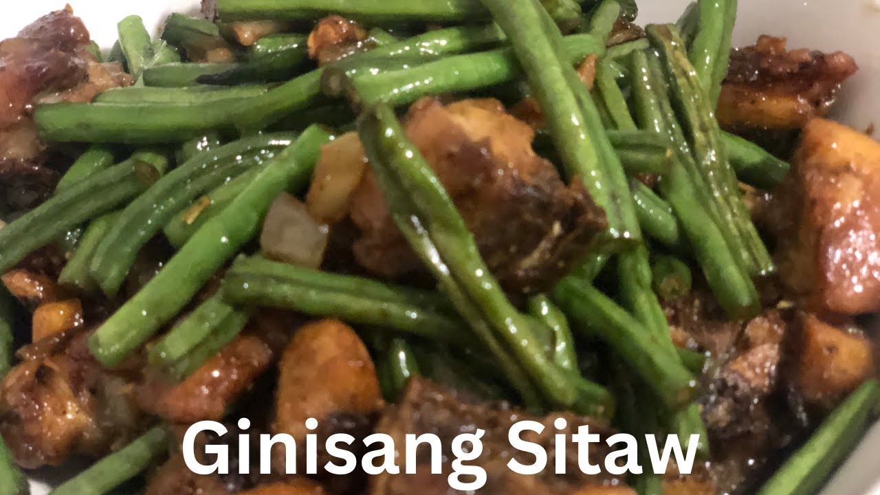ADOBONG SITAW/ADOBONG STRING BEANS #how to cook adobong sitaw #sitaw # ...