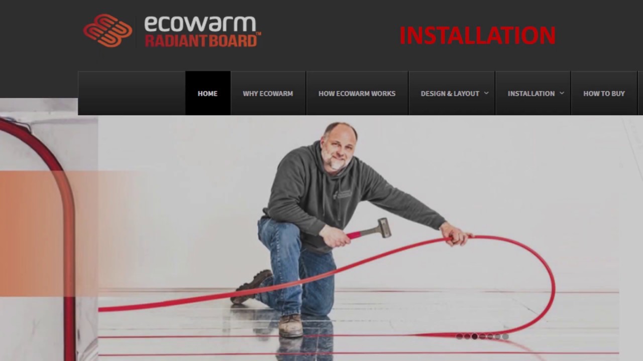 How To Install Ecowarm Radiant Board - YouTube