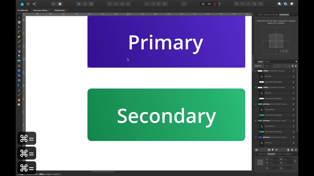 Creating Scalable and Reusable Buttons With Affinity Designer - YouTube