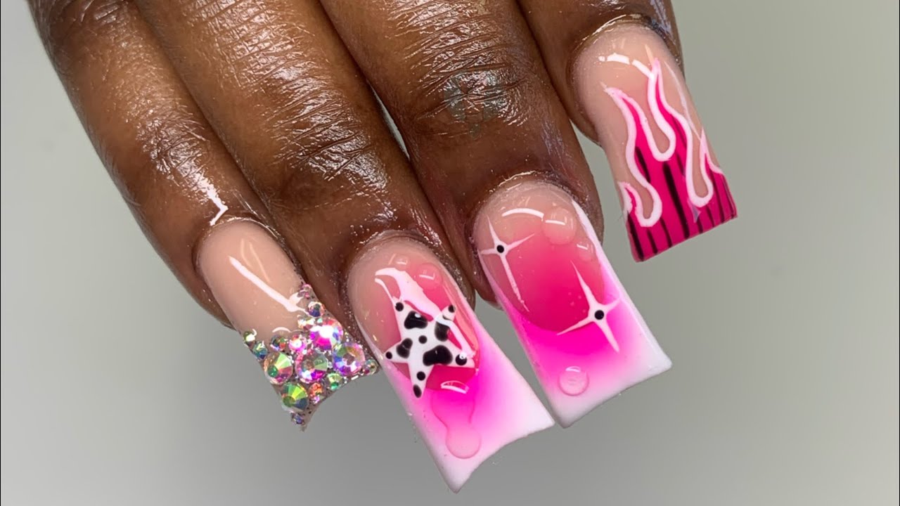 How to: Summer Duck Nails | Shaping | Acrylic Application & more 💞 ...