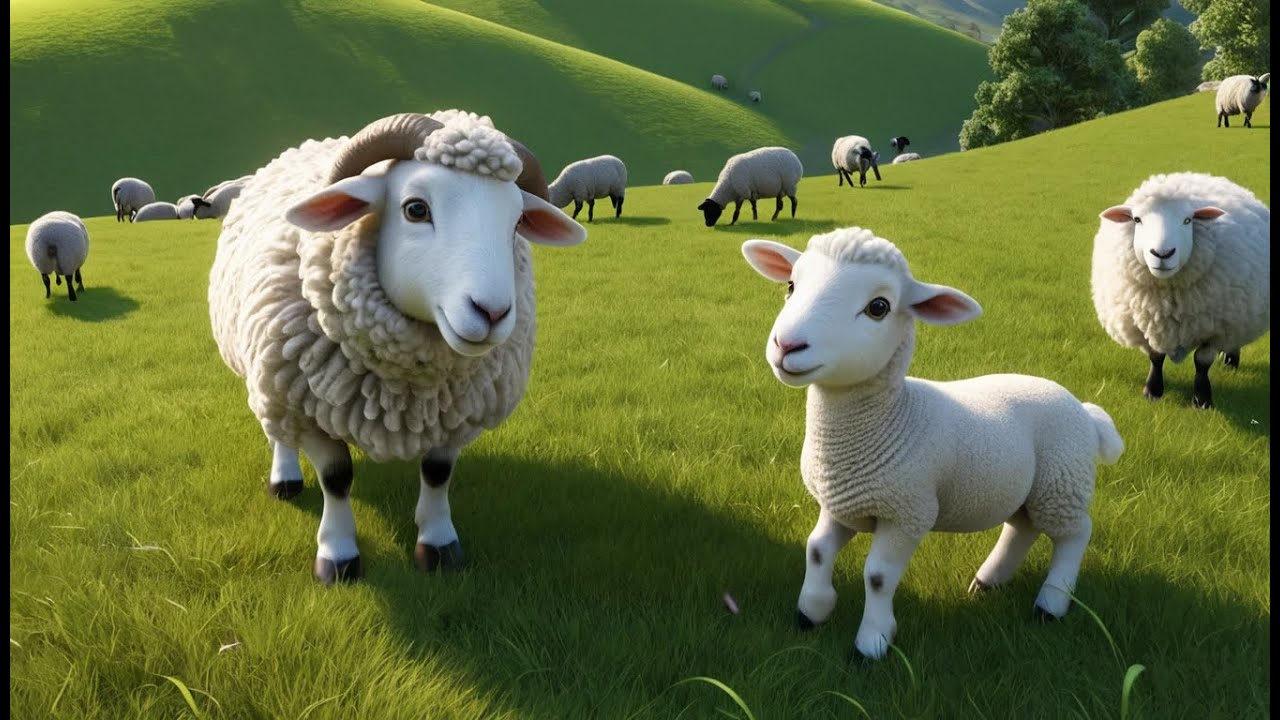 White Sheep, Fluffy and Fat | Cute Sheep Song for Kids | Fun Toddler ...