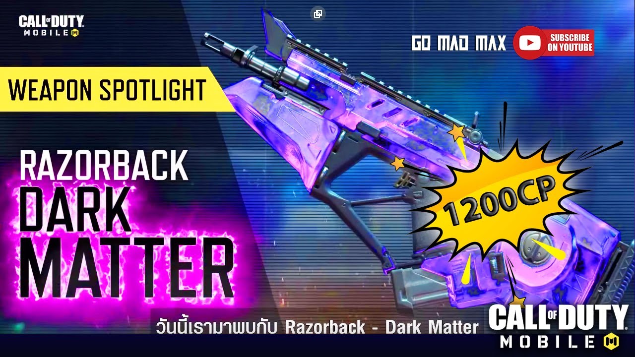 *REVIEW* RAZORBACK DARK MATTER CALL OF DUTY MOBILE!!! - YouTube
