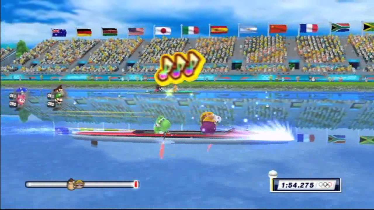 Mario et Sonic aux Jeux Olympiques de Londres 2012 - Canoé : Course en ...